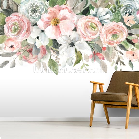 Floral Border Wallpaper | Wallsauce UK