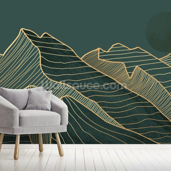 Emerald Moon Wallpaper | Wallsauce EU