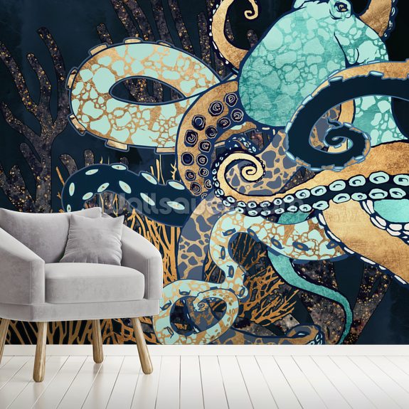 Octopus II Wallpaper | Wallsauce UK