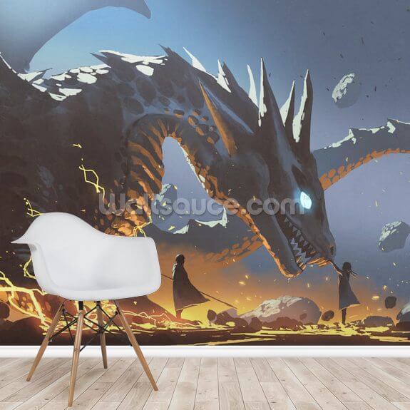 The Faithful Dragon Wall Mural | Wallsauce UK