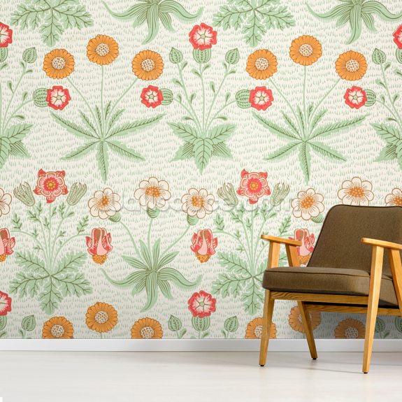 Daisy Pattern Wallpaper | Wallsauce UK