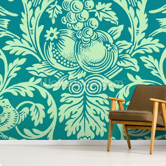 Queen Anne Pattern Wallpaper Mural | Wallsauce UK