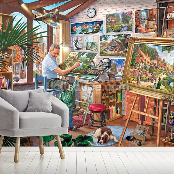 Artist Studio Wall Mural | Wallsauce UK