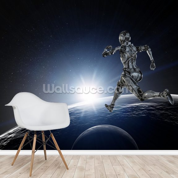 Cyborg Marathon Wallpaper | Wallsauce NZ