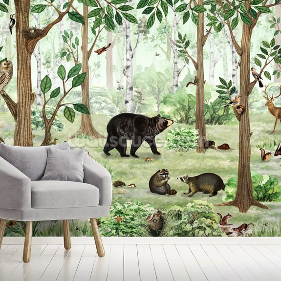Forest Lookbook Wallpaper | Wallsauce UK