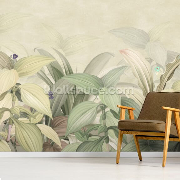 Leafy Paradise Wall Mural | Wallsauce UK