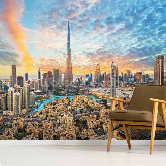 Dubai Clouds Wallpaper Mural | Wallsauce US
