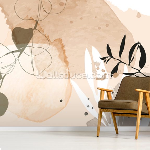 Neutral Botanicals Wallpaper | Wallsauce UK