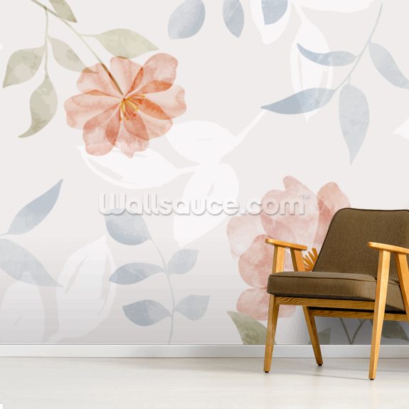 Gentle Floral Wallpaper | Wallsauce US