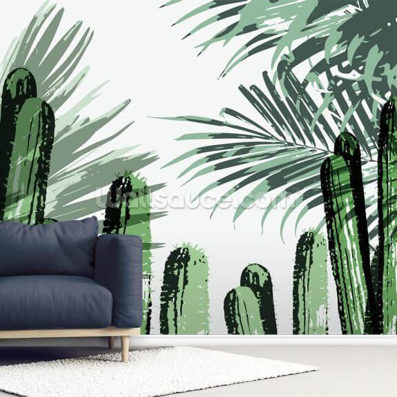 Graffiti Cactus Wallpaper | Wallsauce AU