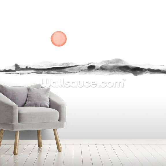 Minimal Landscape Wall Mural | Wallsauce US