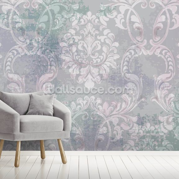 Dreamy Damask Pattern Mural | Wallsauce US