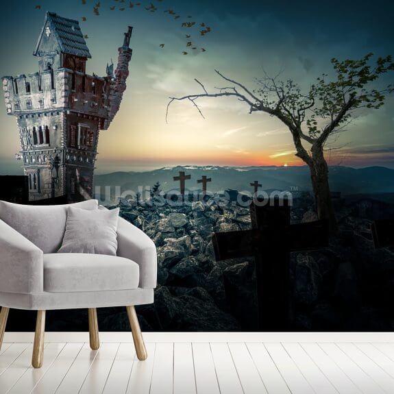 Haunted Mansion Wall Mural | Wallsauce UK