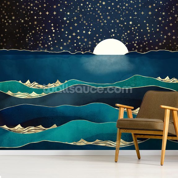 Moonlit Stars Wallpaper | Wallsauce UK