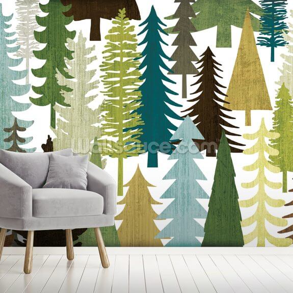 Mural de pared Árboles del bosque | Wallsauce ES