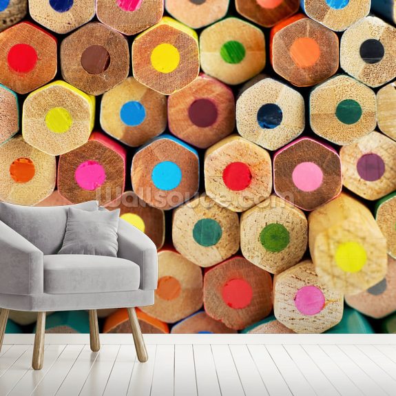 Pencil Pattern Wallpaper | Wallsauce US