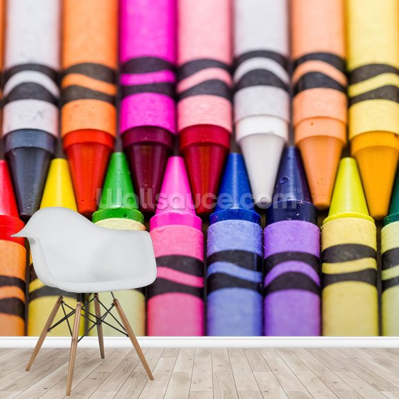 Crayons Wall Mural | Wallsauce UK