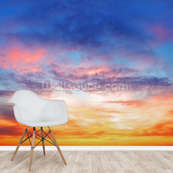 Burning Sunset Wallpaper | Wallsauce UK